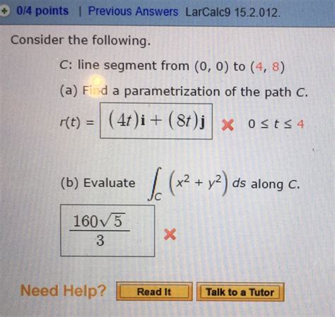 solved consider the following c line segment from 0 0