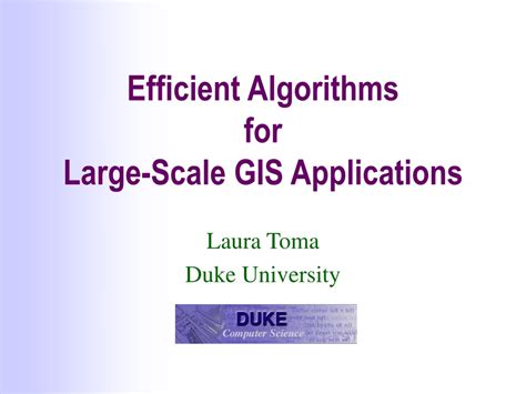ppt efficient algorithms for large scale gis applications powerpoint