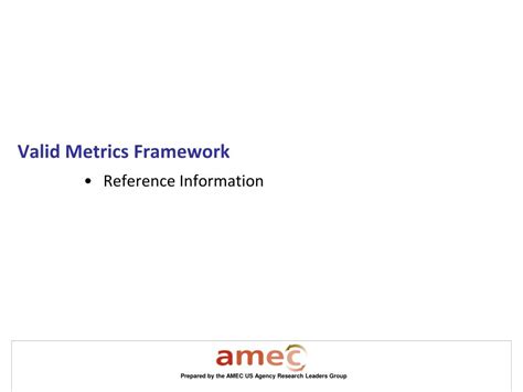 Ppt Valid Metrics For Pr Measurement Putting The Principles Into