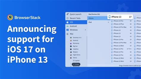 browserstack on linkedin softwaretesting ios17