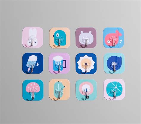 1510 Piece Cartoon Plastic Hook Seamless Glue Ba Vicedeal