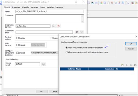 Setting Up Concurrent Workflow Execution With Option Same Instance Name