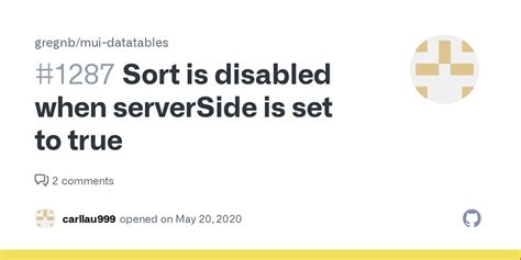 Sort Is Disabled When ServerSide Is Set To True Issue Gregnb Mui Datatables GitHub