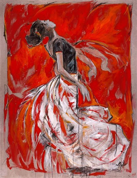 Red Dancer Cadmium By Marta Wiley 18 X 24 Posterazzi