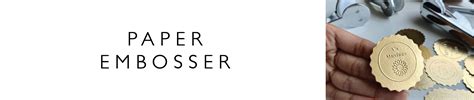 Paper Embosser Custom Embossing Options Lemonade