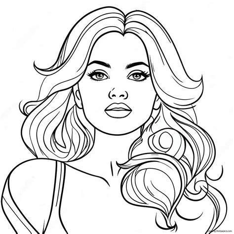 Top Model Fashionista Coloring Page 56393 44611