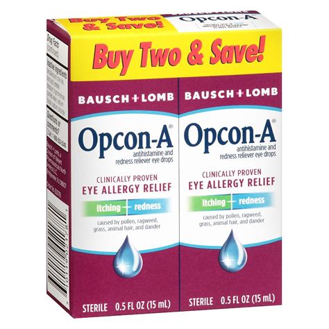 Opcon A Eye Allergy Relief Drops Walgreens