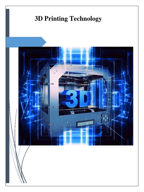 3d Printing Technology Pdf 3 D Printing Secondary Sector Of The