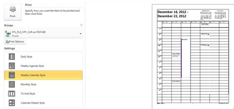 Outlook 2010 Printing Week View Or Work Week View Software Spiceworks Community
