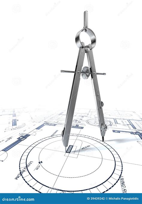 Compass Drawing Tool For Design Cartoon Vector