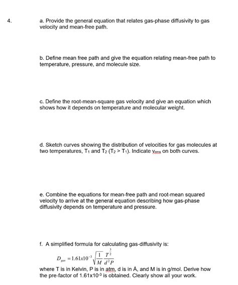 Solved A Provide The General Equation That Relates