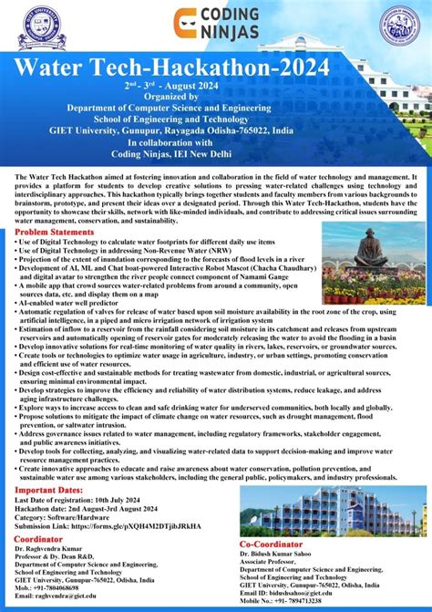 Bhavani Sankar Panda On Linkedin Organized By The Department Of Cse