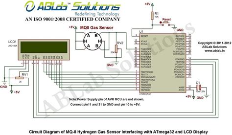 Hydrogen Gas Sensor Circuit Diagram