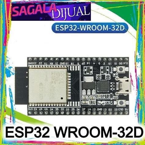 jual esp32 devkitc v4 development board wroom 32d wifi bt shopee indonesia