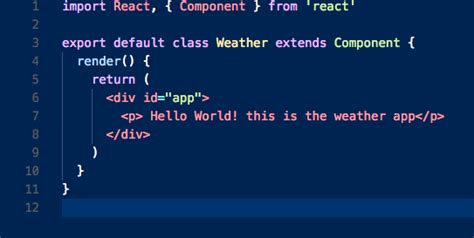 Create Weather Apps Using Reactjs And Weather Api