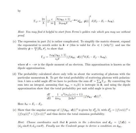 In This Problem We Will Consider A Single Electron Chegg Com