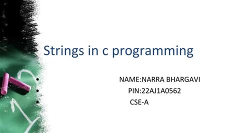 Cpstringsargavistringsppt