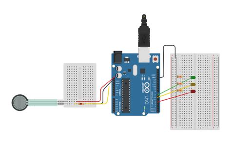 Circuit Design Pressure Sensor Tinkercad