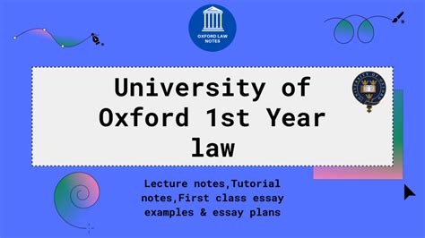 Oxford First Year Law Package