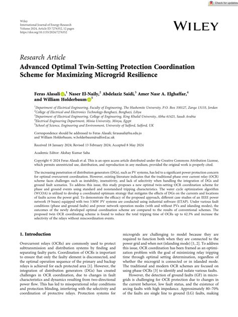 Pdf Optimal Twin Setting Protection Coordination Scheme For