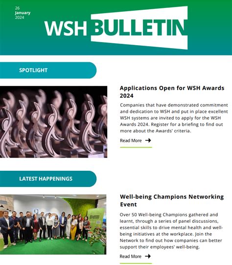 Wsh Bulletin 26 Jan 2024 Applications Open For Wsh Awards 2024 Well