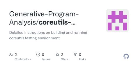 Github Generative Program Analysiscoreutils Testing Instruction