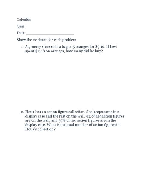 calculus quiz pdf
