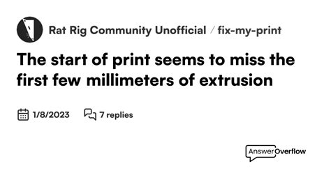 the start of print seems to miss the first few millimeters of extrusion