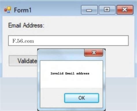 How To Validate Email Id In VB NET Codebun