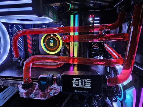 Bykski Inline Flow Meter And Thermometer Safety Module W Oled Display Bykski Us