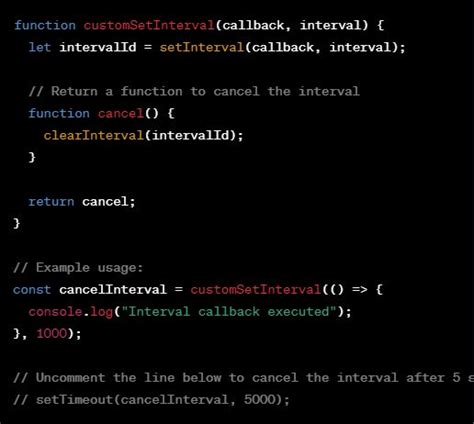 How To Use Customsetinterval In Javascript Shamim Hasnain Posted On The Topic Linkedin