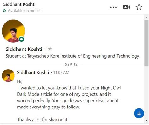 Abhijit Zende On Linkedin Webdevelopment Darkmode Motivation Developercommunity