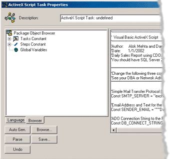 Scripting SQL VBScript Interfaces In SQL Server Let You Transform Data And Provide Reports