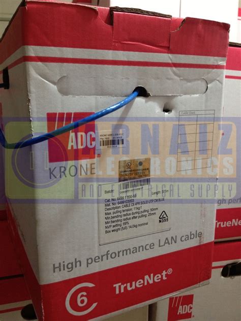 Krone Cat6 Cat 6 Utp Cable 6499 1 030 03 Lan Internet Rj45 Blue