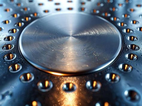 Closeup Of A Precision Metal Component Premium Ai Generated Image