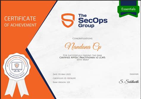 Appsec Cybersecurity Certification Cap Thesecopsgroup