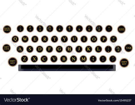 Typewriter Keys Font