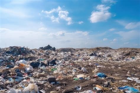 Premium Ai Image Garbage Pile Or Landfill