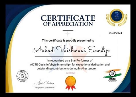 Vaishnavi Avhad On Linkedin Python Programming Oasisinfobyte Certification