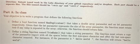 solved direction submit typed work in the labs directory of