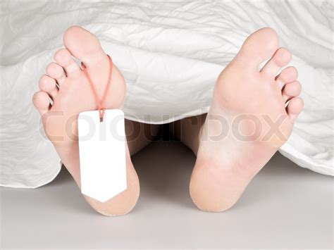Dead Body With Toe Tag Stock Image Colourbox