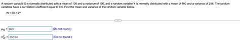 Solved A Random Variable X Is Normally Distributed With A
