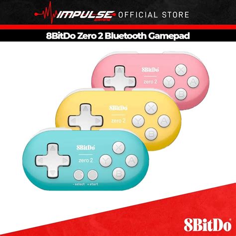8bitdo Zero 2 Bluetooth Gamepad Yellowturquoisepink Switchpc