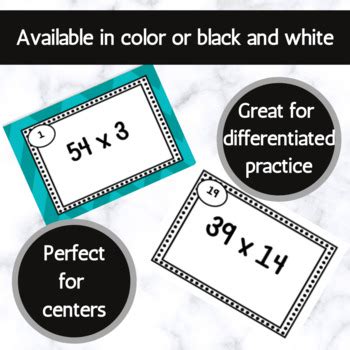 Multi Digit Multiplication Matching NBT By Engaged Minds Grow TPT