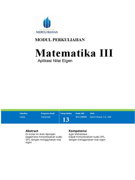Modul Tm13 Matematika Iii Pdf