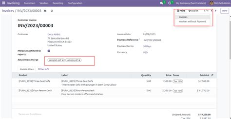 Invoice Merge Pdf Attachment Odoo