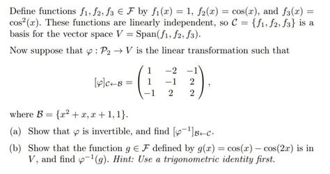 solved define functions f1 f2 f3 e f by f1 x 1 2 x