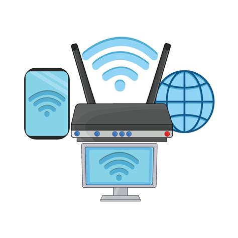 Illustration Of Wifi Router 44639151 Vector Art At Vecteezy
