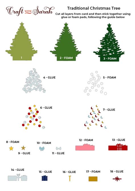 Ccc 2023 Day 03 ☃️ Christmas Tree Layered Design Craft With Sarah