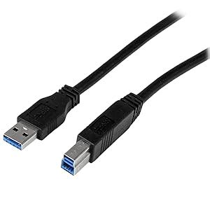 Amazon Com StarTech Com M Ft Certified SuperSpeed USB A To B Cable Cord USB Cable
